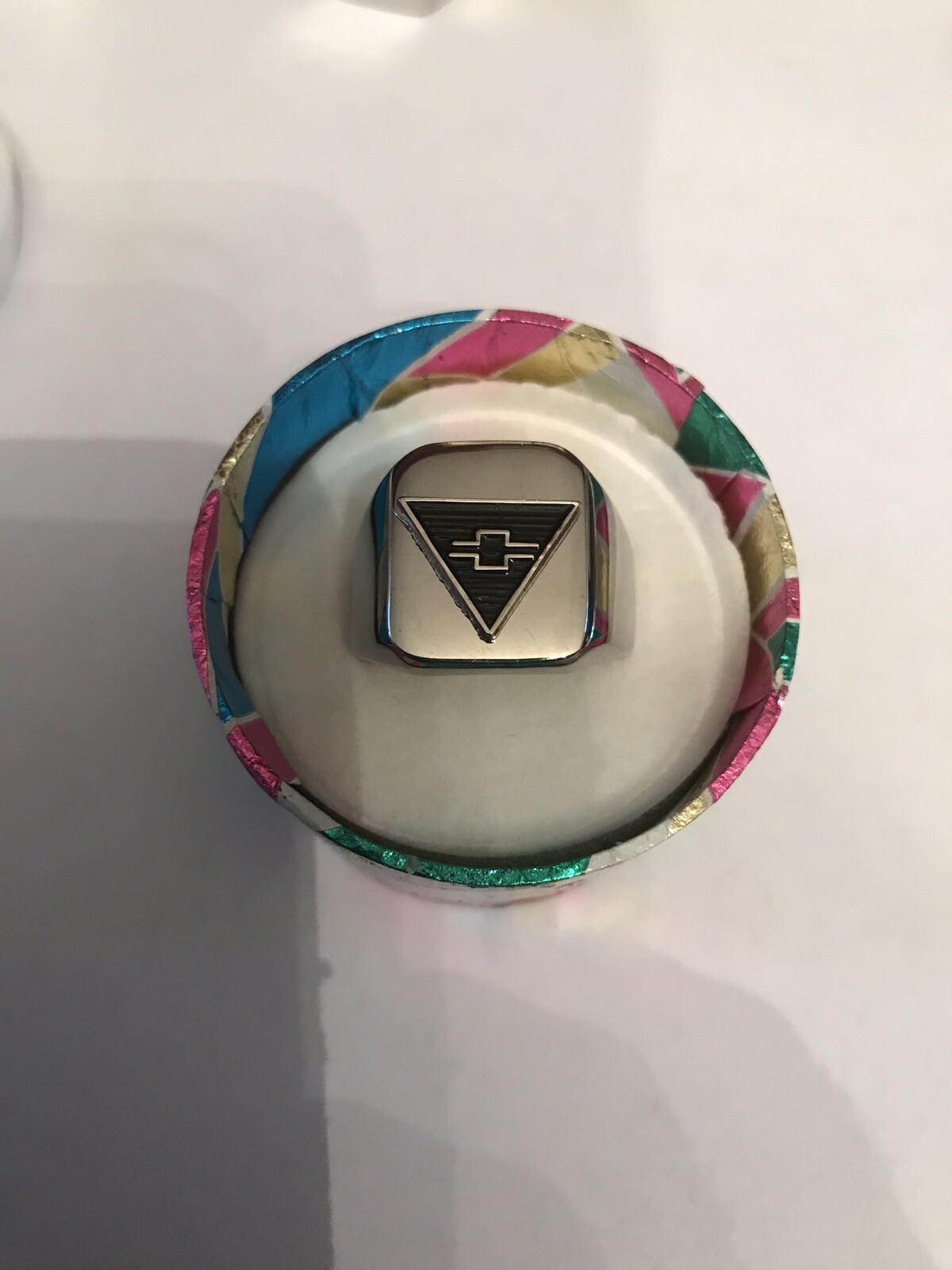 New Men’s Heavy Solid Stainless Steel “Chevrolet Crest” Ring | eBay