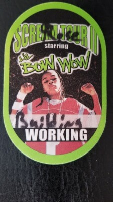 LIL BOW WOW - VINTAGE ORIGINAL ROSEMONT, ILL. SCREAM 2 TOUR CLOTH ...