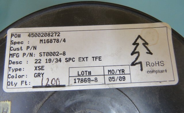 Generic M16878/4-BFE-8 Qty of 100 per Lot Stranded silver plated copper ...