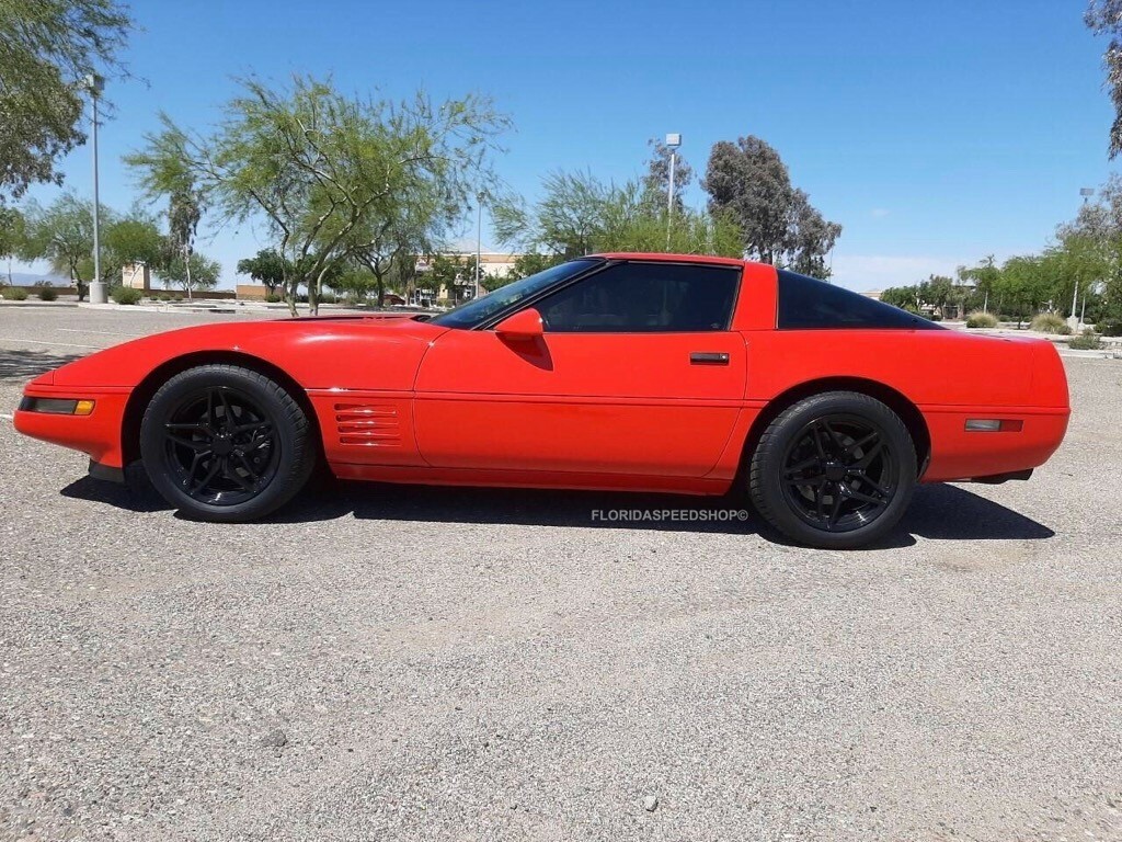 New Gloss Black C7 ZR1 Corvette Wheels Fits:1988-1996 C4 CORVETTE 17X9 ...