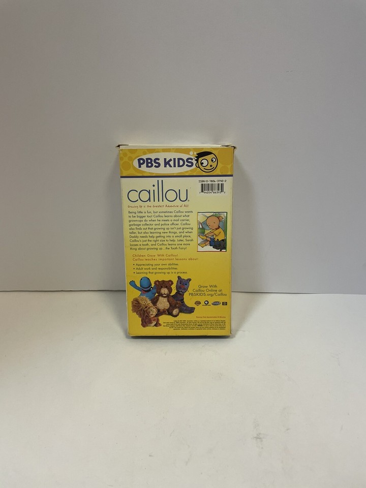Caillou I Want To Grow Up VHS 2002 PBS Kids VHS Tape 794054863932 | eBay