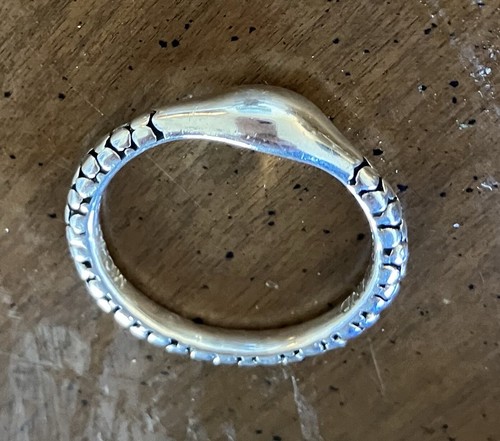 Michael Dawkins 925 Sterling Silver Pebble Wave Ring Size 10.25 EUC | eBay