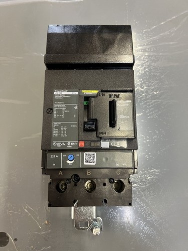 JGA36225 Square D 225 Amp 600V 3 Pole I-Line Circuit Breaker New ...