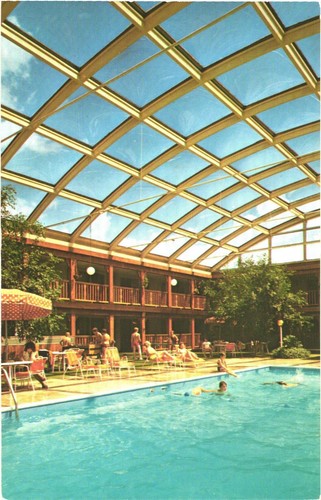 Wausau Wisconsin Midway Motor Lodge Swimming Pool Vintage Postcard | eBay