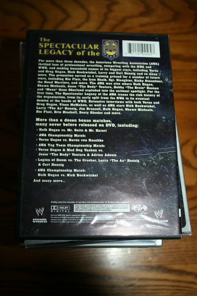 AWA WRESTLING - THE SPECTACULAR LEGACY - 2 DVD SET - WATCHED ONCE!! | eBay