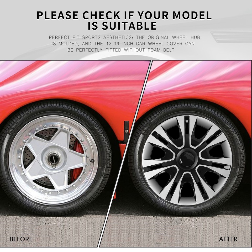 Set of 4 15" Wheel Covers Full Rim Snap On Hub Caps For Nissan Versa ...