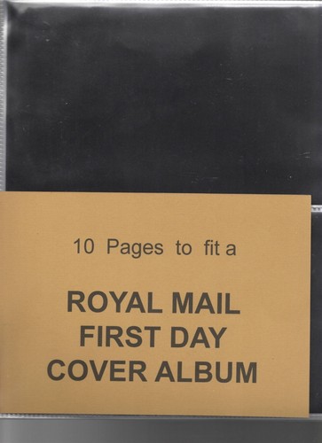 FIRST DAY COVER ALBUM PAGES - Pack of 10 REFILLPAGES ( Doubles ...