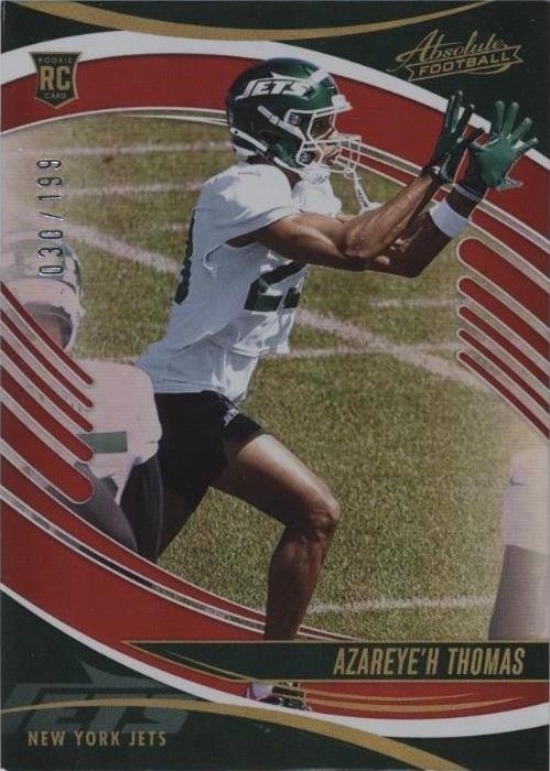 2025 Panini Absolute - Rookies Azareye'h Thomas #107 Spectrum Red /199 ...