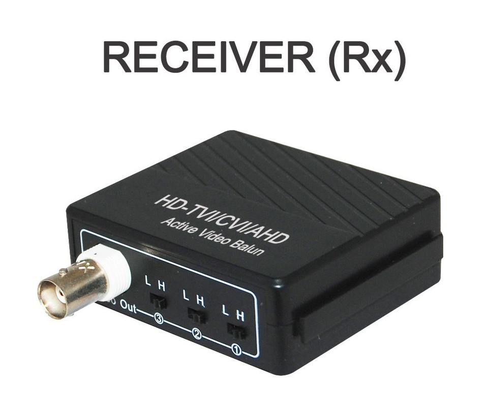 Long Range Active Video Balun Set for HD CCTV UTP Transmission 1300ft ...