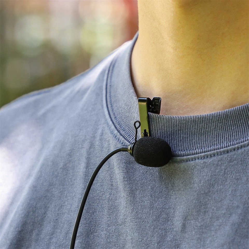 Neu Mini Lavalier Mikrofon Clip-on Lav Mic für Insta360 Ace/Ace Pro ...