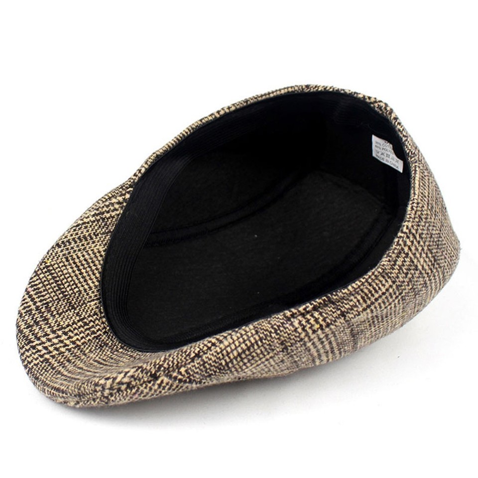 Casual Style Casual Newsboy Cap Grid Pattern Beret Autumn Winter Use ...