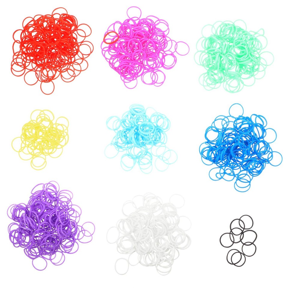 Mini Rubber Bands Soft Elastic Bands for Hair Braids Hair flexible ...