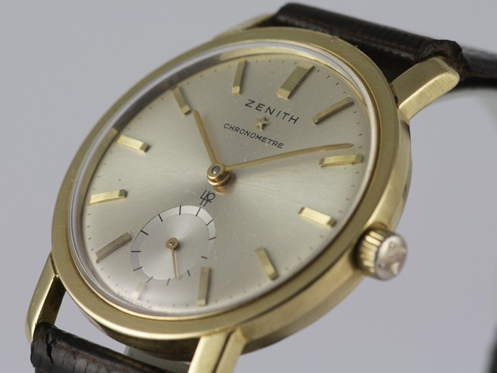 Vintage Zenith Chronometer Referenz 1021 Cal 40T 18 Karat Gold WD ...