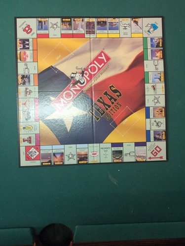 NEW Condition Monopoly TEXAS STATE SHAPED Edition 1999 Sealed Pieces ...