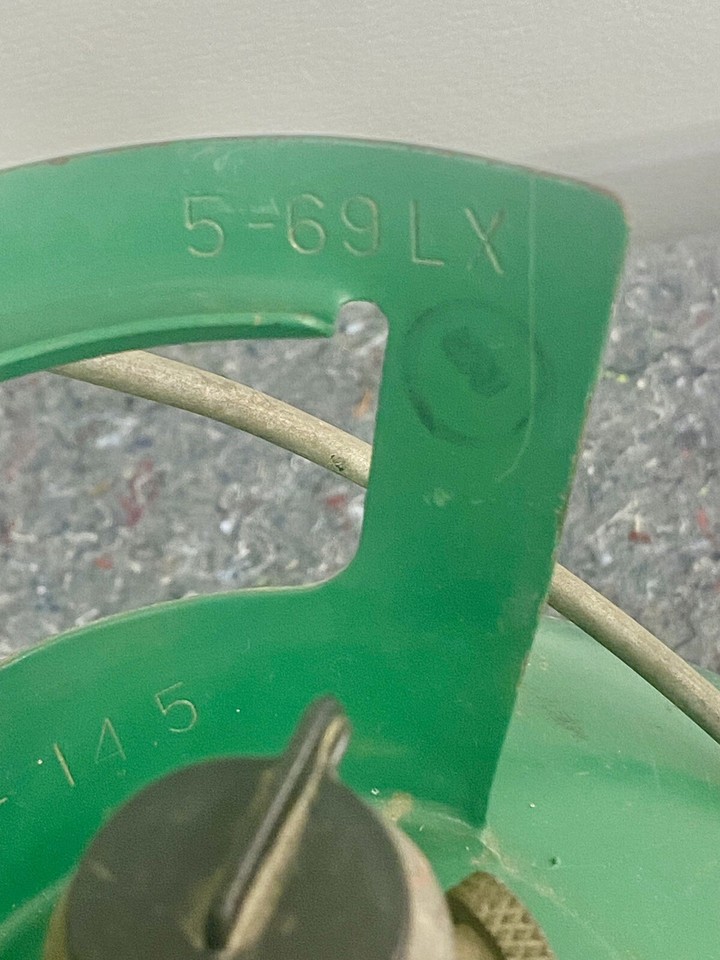 Vintage 1969 Coleman Model WC-255 Green Round Ball Propane Tank 5-69 ...