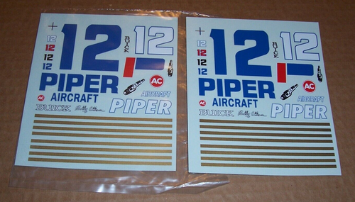 1/24 1/25 decal sheet #12 Piper Aircraft Bobby Allison Buick HTF | eBay