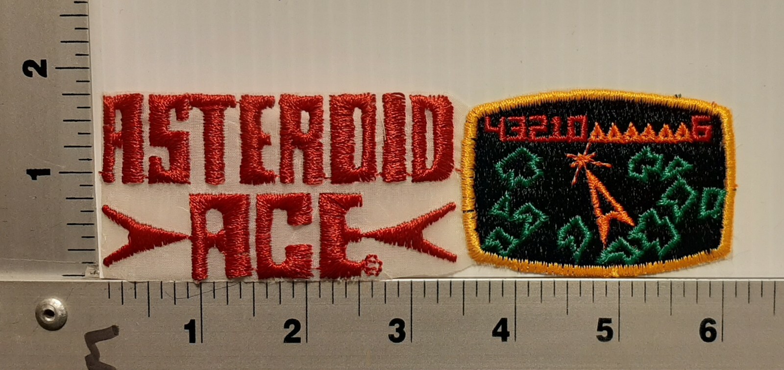 1980's VIDEO GAME ASTEROID ACE VINTAGE EMBROIDERED PATCH | eBay