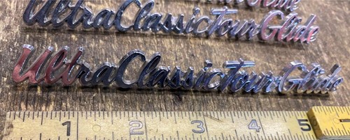 NOS OEM Front Fender Emblem Nameplate Harley Ultra classic Tour Glide ...