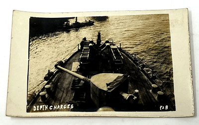 1918 Foreign RPPC Depth Charges France WW1 Real Photo Postcard Rare | eBay