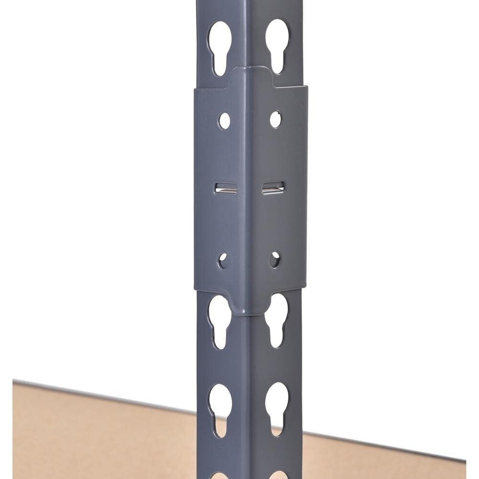 4-Pack Steel Post Coupling Outer in Grey (4 In. H X 1.375 In. W X 1.375 ...