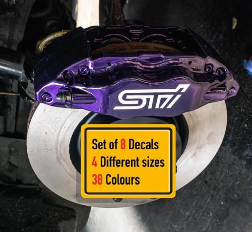 8 x Compatible with Subaru STi WRX Brake Caliper Decals Stickers | eBay