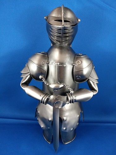 Metal WINE/WHISKEY BOTTLE HOLDER - KNIGHT Bar Decor | eBay