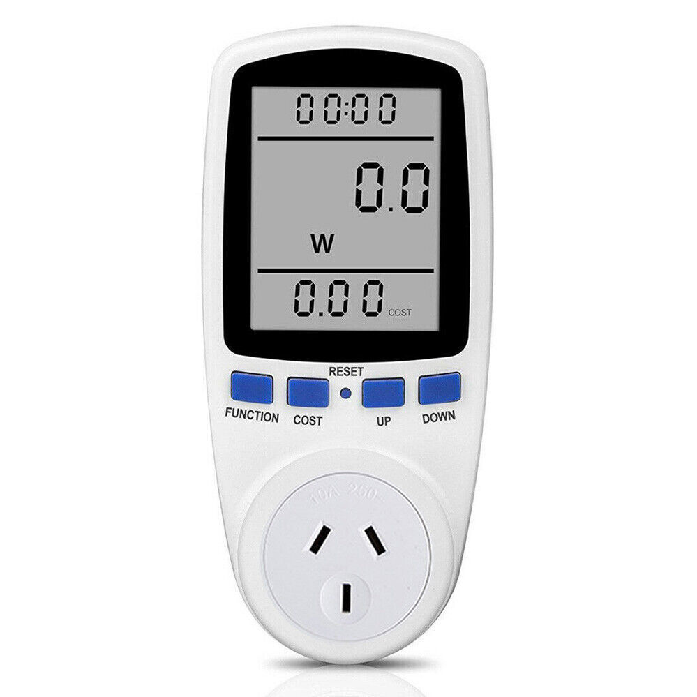 AU Plug 240V Watt Meter Power Energy Monitor Equipment Electricity ...