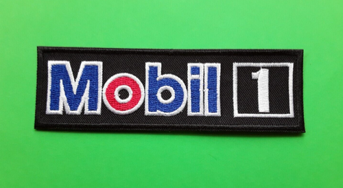 MOBIL ONE RACING OIL FUEL MOTORSPORT RALLY FORMULA EMBROIDERED PATCH UK ...