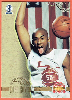 Kobe Bryant 1996 The Score Board 1st Round Draft Pick #13 Rookie Card ...