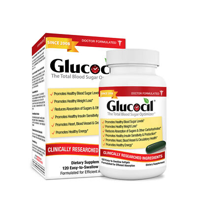 Glucocil Total Blood Sugar Optimizer Promotes Blood Sugar Level 120CT ...