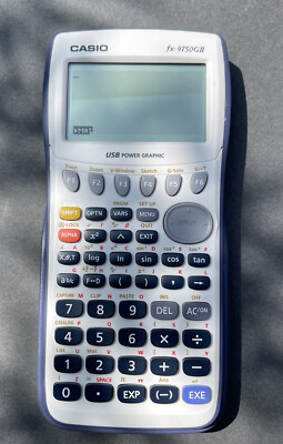 Casio fx-9750GII Graphing Calculator with Cover, Blue, Tested | eBay
