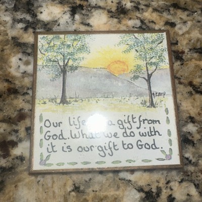 Our Life Is A Gift From God Fridge Magnet | eBay