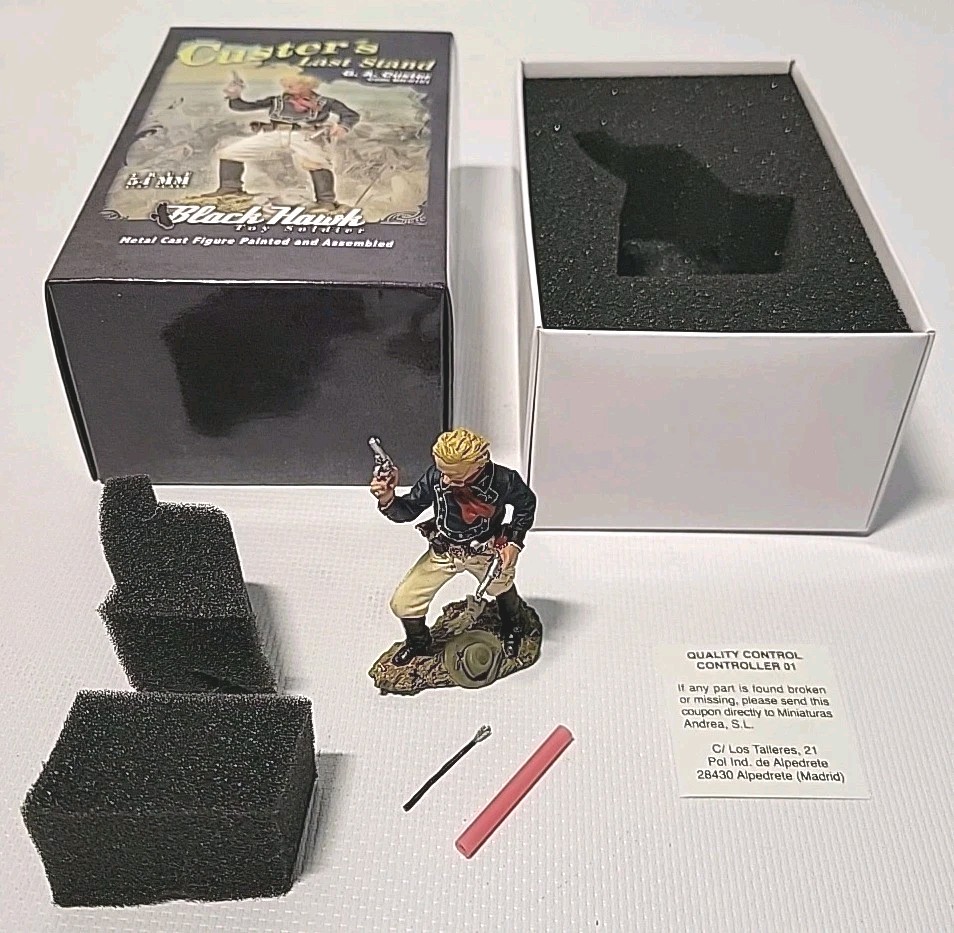 G. A. Custer BlackHawk Toy Soldier BH0101 Last Stand Hand Painted ...