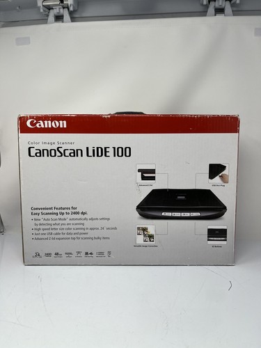 Canon CanoScan LiDE 100 2400 dpi Flatbed Color Image Scanner System ...