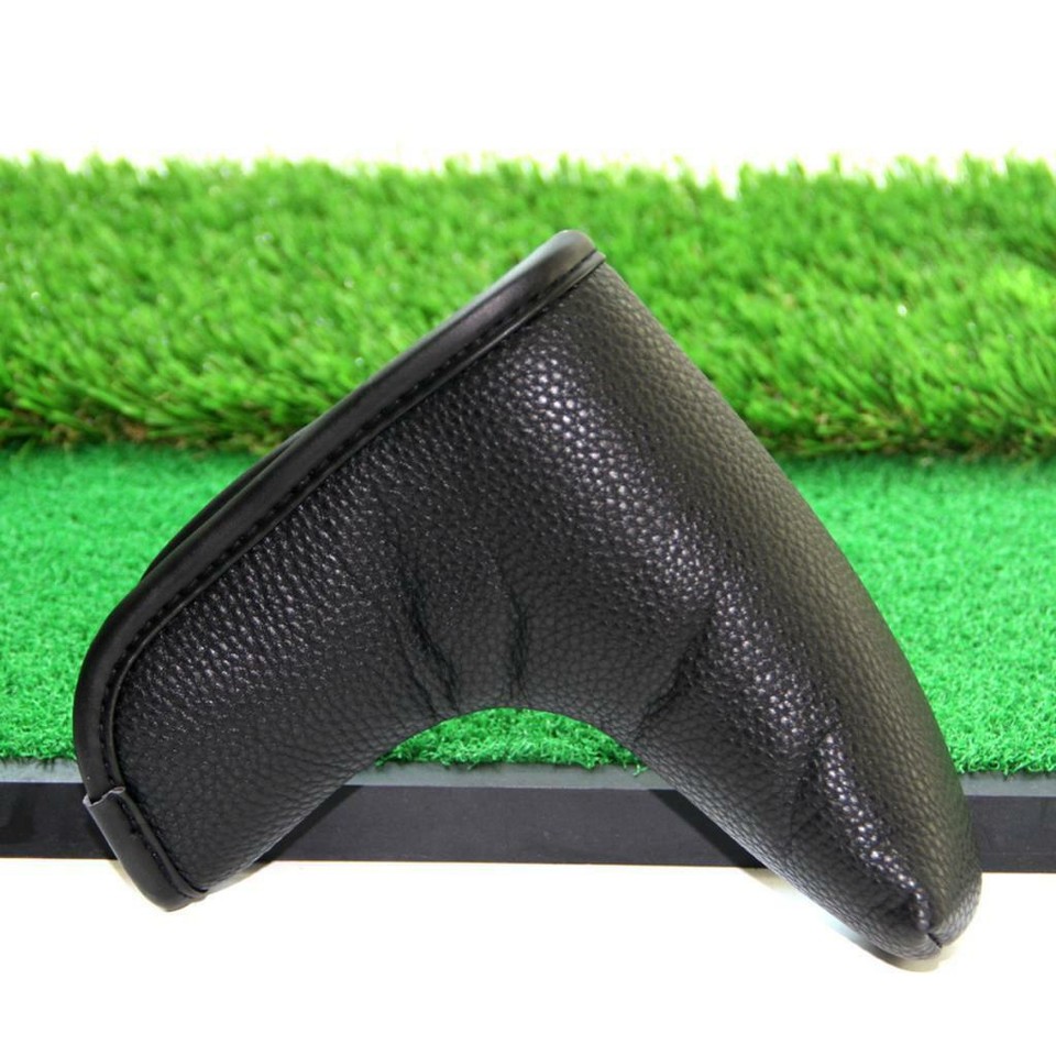 Waterproof PU Leather Golf Blade Putter Head Cover Club Protector Head ...
