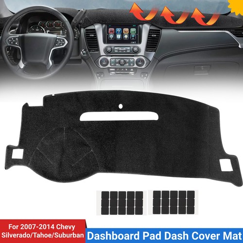 Dashboard Pad Dash Cover Mat for 2007-2014 Chevy Silverado/Tahoe ...
