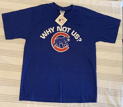 Vintage Chicago Cubs “Why Not Us”Lee Sports 2003 Tshirt Size Large | eBay