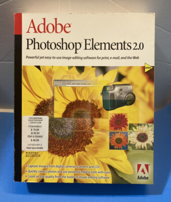 Adobe Photoshop Elements 2.0 With Serial Number | eBay