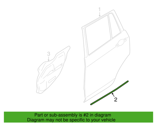 Genuine BMW Weather-Strip Seal Door Joint Lower Rear 51762990317 | eBay