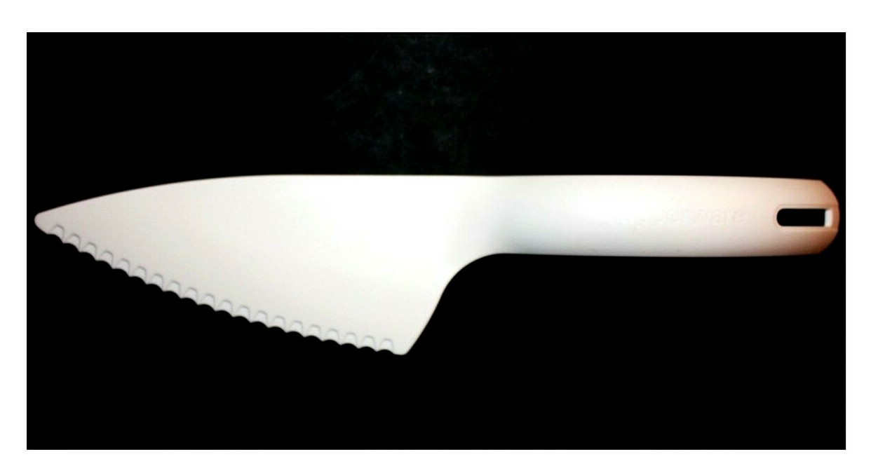 Tupperware Cake Cutter Pie Slicer Cut N Serve 12" Pastry Server White ...