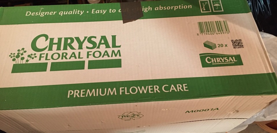 Oasis Chrysal floral foam box of 20 bricks | eBay UK