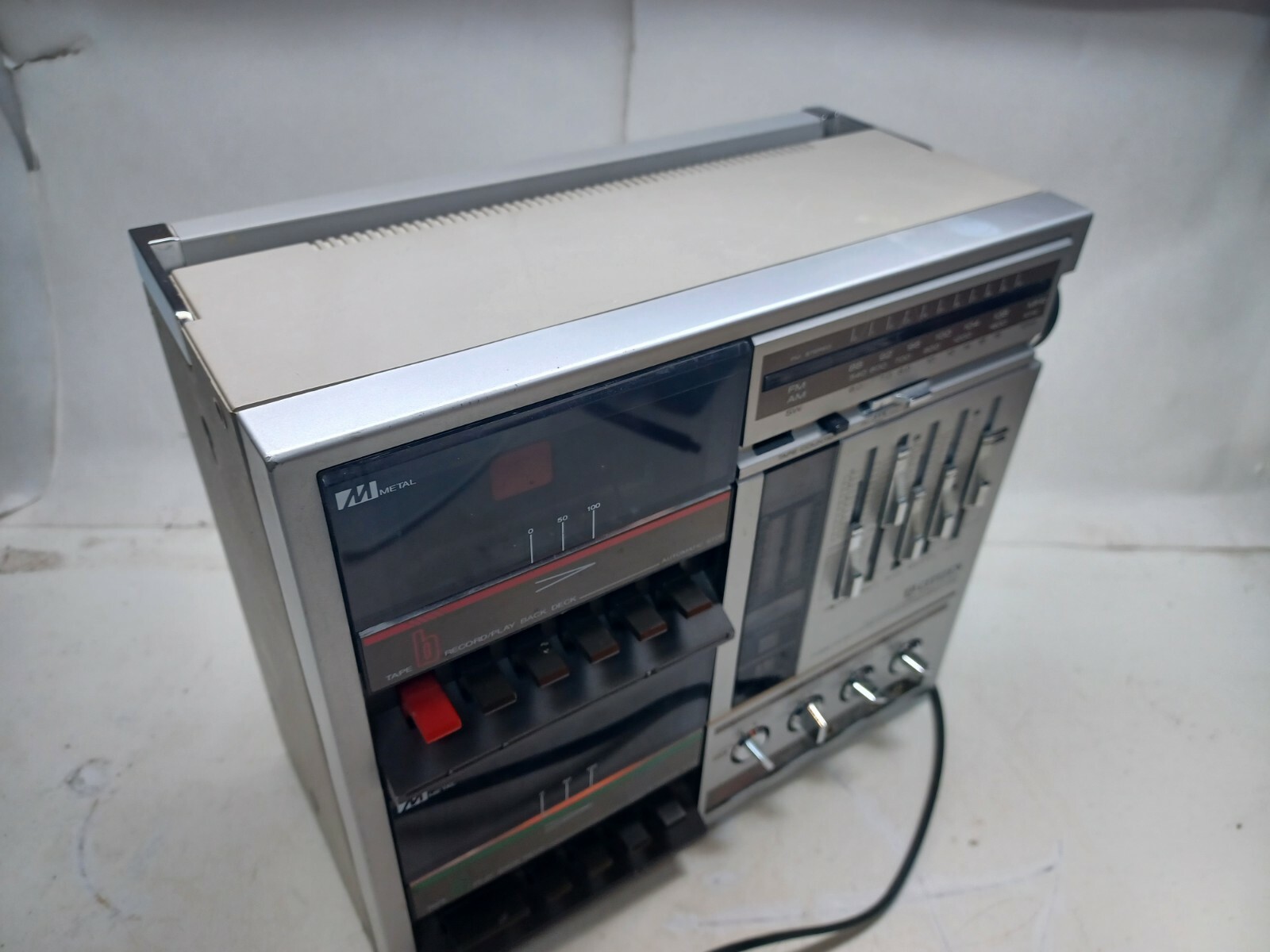 Citizen Vintage Boom Box Stereo Unit JTR-1324 Dual Cassette Deck | eBay