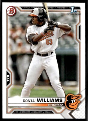 2021 Bowman Draft Donta' Williams G12 Baltimore Orioles #BD-90 | eBay