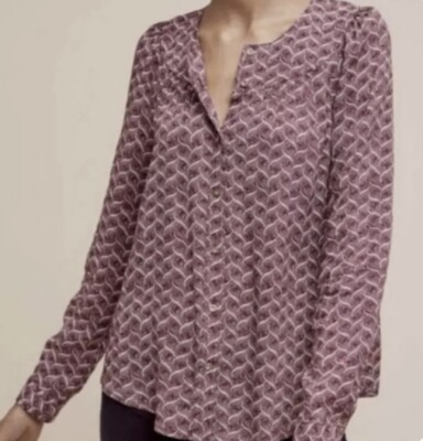 Maeve Button Down Blouse small | eBay