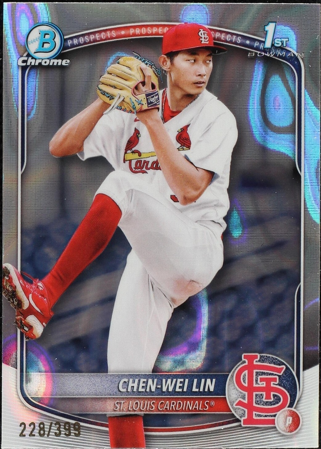 2025 Bowman - Chrome Prospects Chen-Wei Lin #BCP-141 Lava Refractor /399 (RC) for sale online | eBay