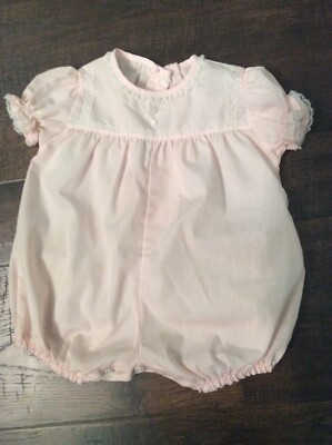 Vintage Fawn Togs Baby Girl Bubble Suit Pink Size M | eBay