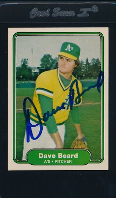 1982 Fleer #87 Dave Beard A's Signed Auto *26472 | eBay