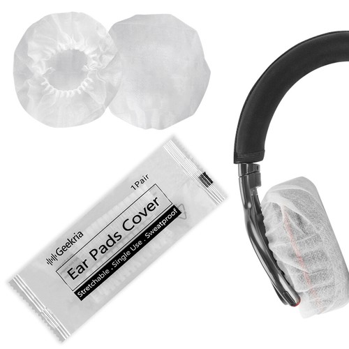Geekria Individually Wrapped Disposable Earphone Covers x 100 Pairs | eBay