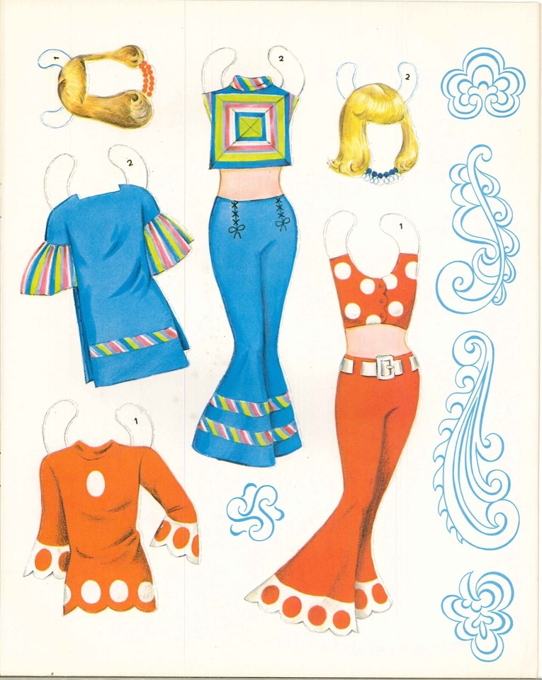 VNTG 1970S MODELS OF DAY PAPER DOLL RARE ORIG SIZE UNCUT REPOR READ ALL ...
