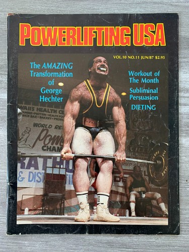1982 June POWERLIFTING USA Magazine v.10 #11 VG 4.0 George Hechter ...